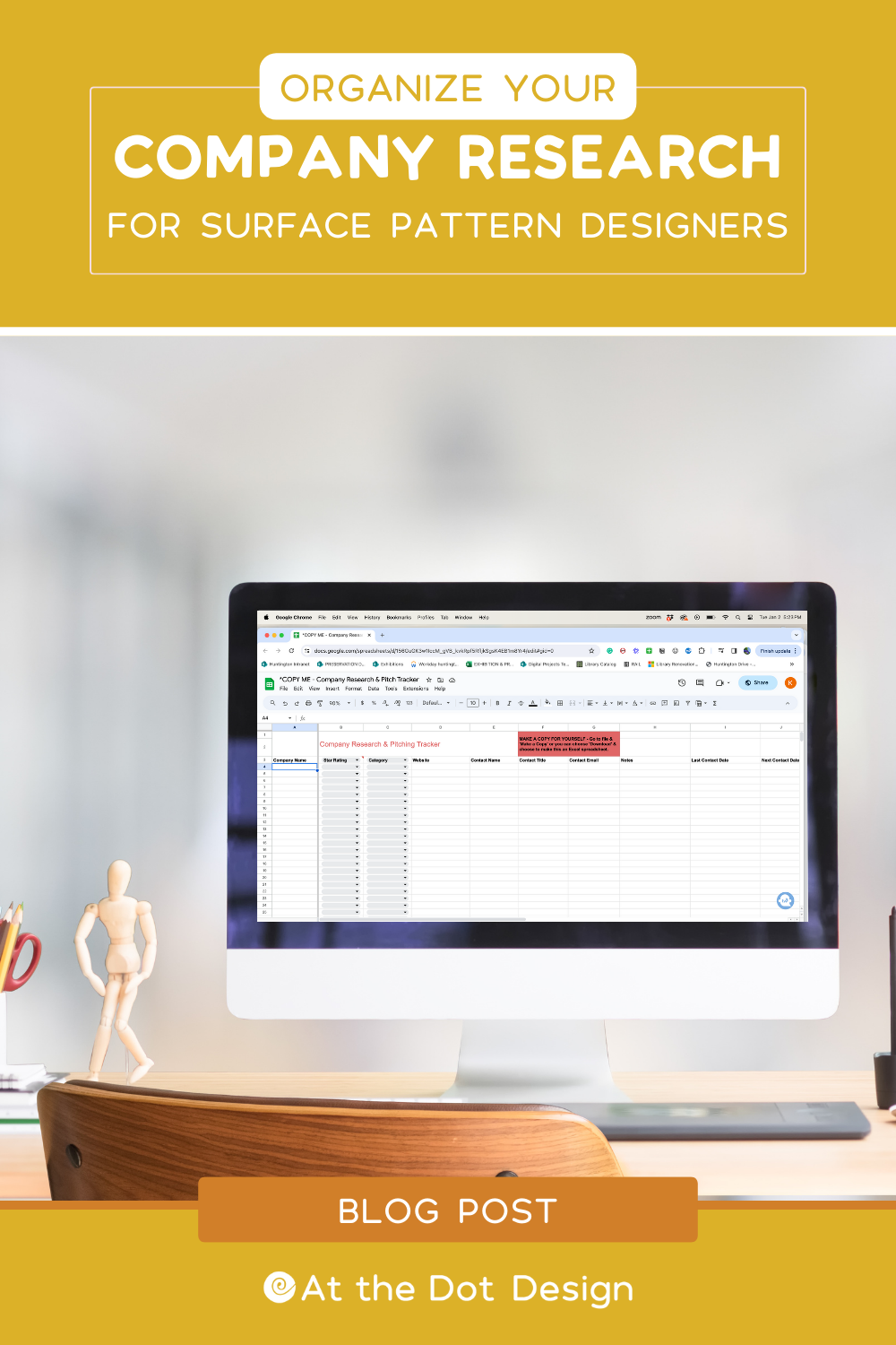 How to Organize and Track Your Surface Pattern Design Company Research ...